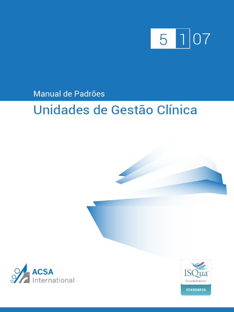 Manual De Padr es ACSA ME 5 1 07 UGC PDF Consentimento Livre E