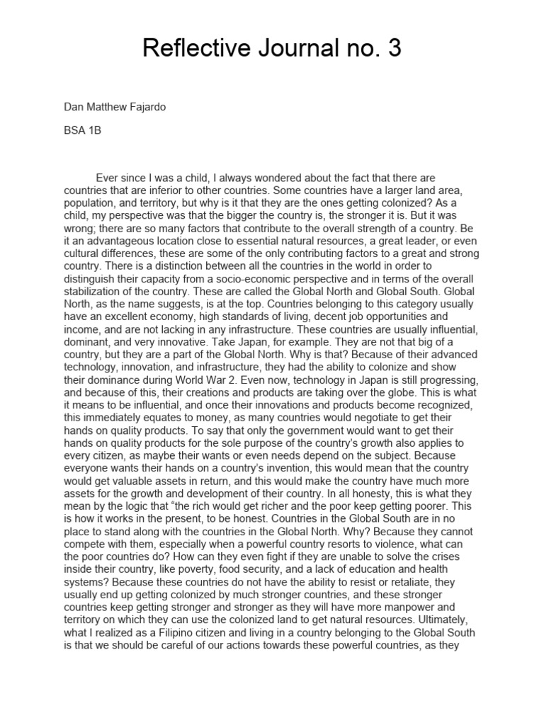 Journal 3 | PDF | Poverty | Poverty & Homelessness