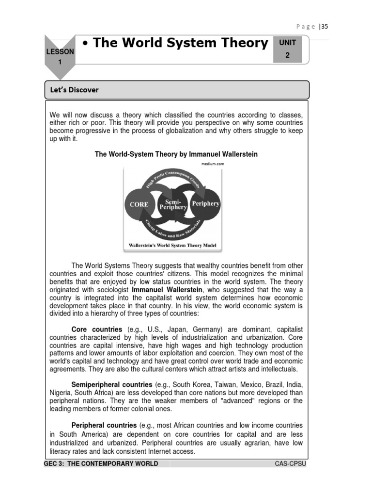 Module 2 | PDF | World Systems Theory | Economies