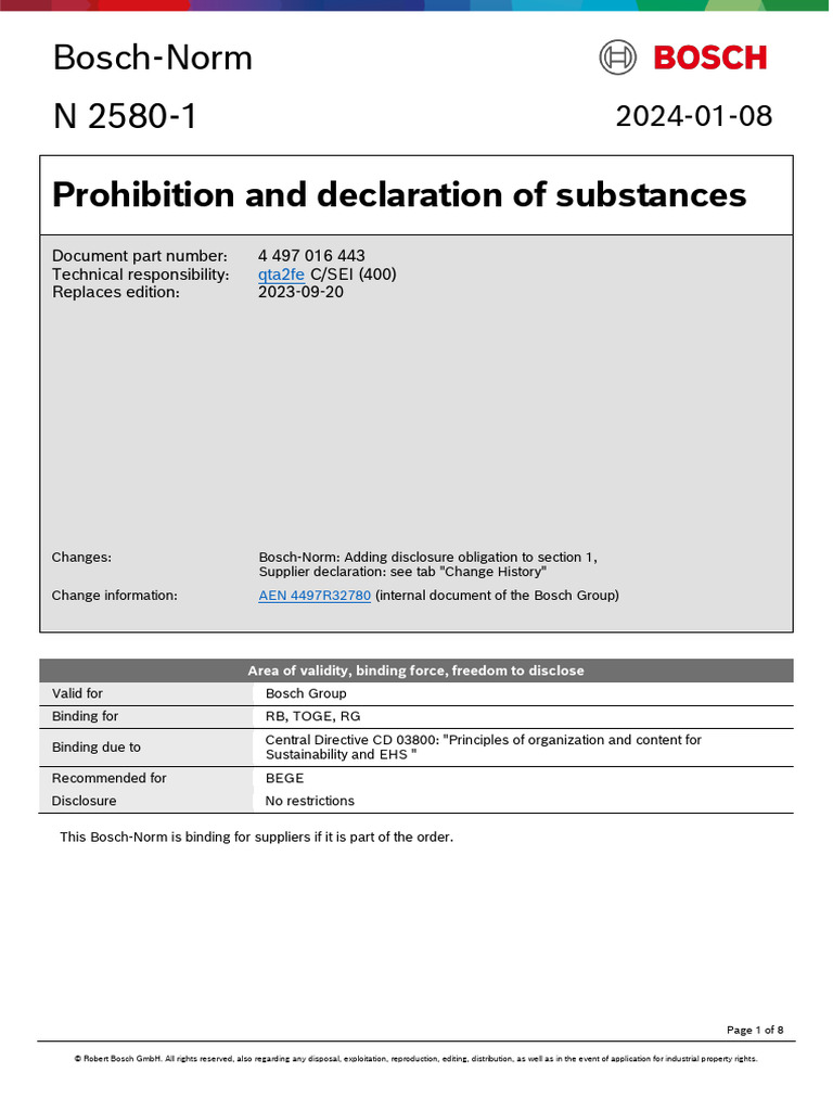 Bosch Norm n2580 1 - en | PDF