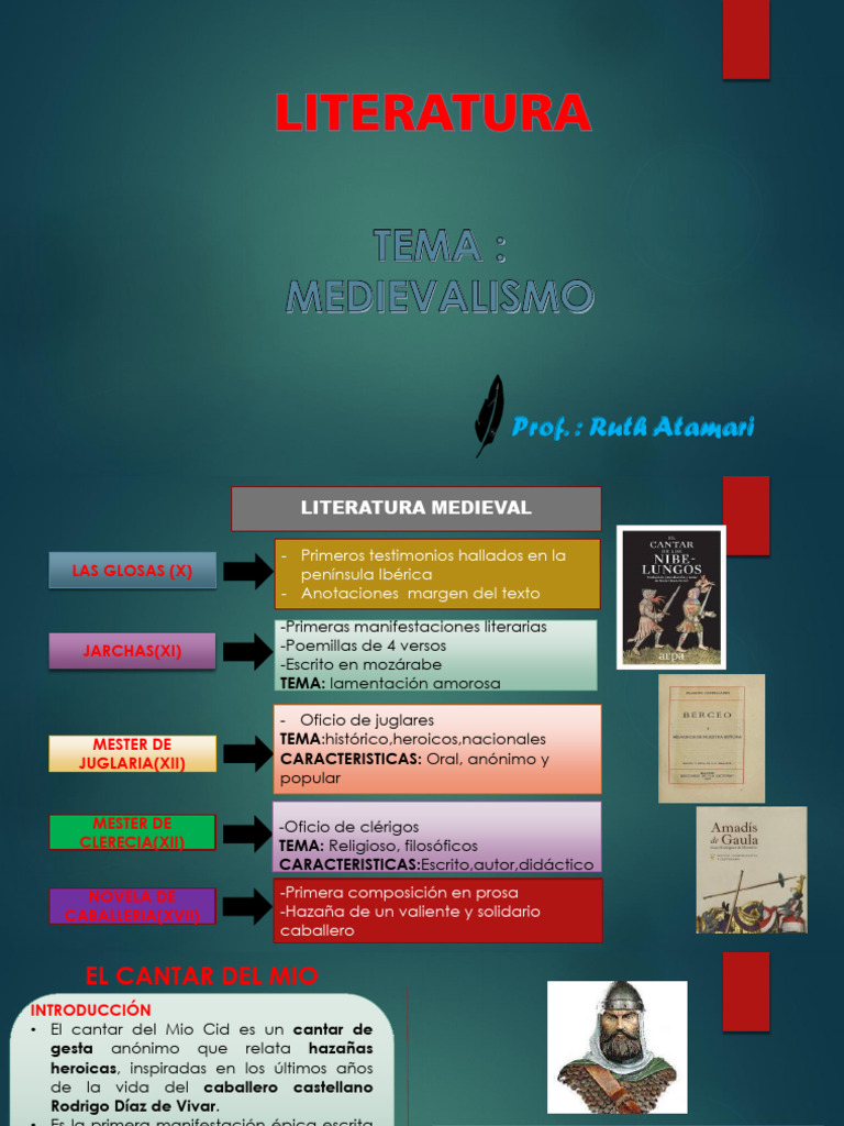 Literatura Medieval: El Cantar del Mio Cid | PDF