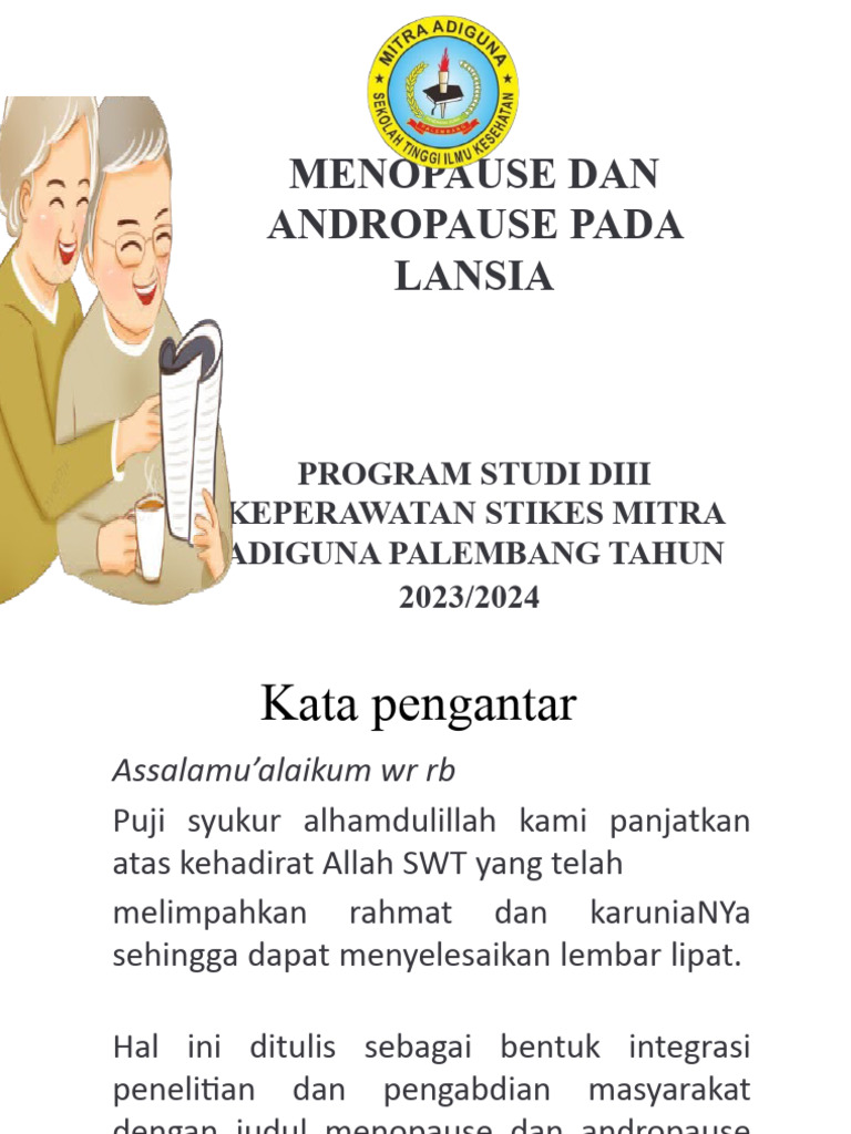Menopause dan Andropause Lansia | PDF | Kesehatan Holistik