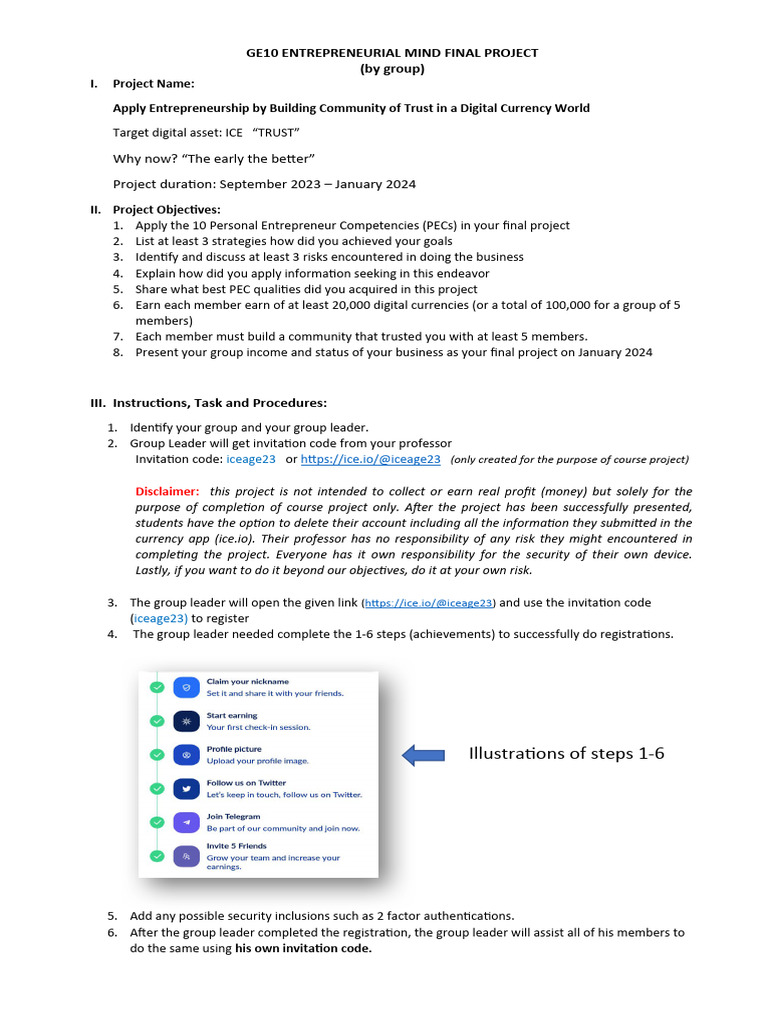 Ge10 Entrepreneurial Mind Final Project | PDF | Entrepreneurship | Economies