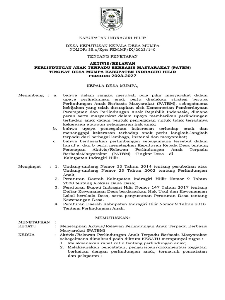 SK PATBM Terbaru | PDF | Ilmu Sosial | Gaya Hidup