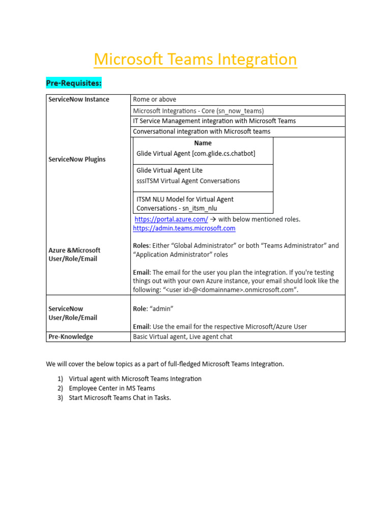Microsoft Teams Integration Pdf Microsoft Azure Mobile App