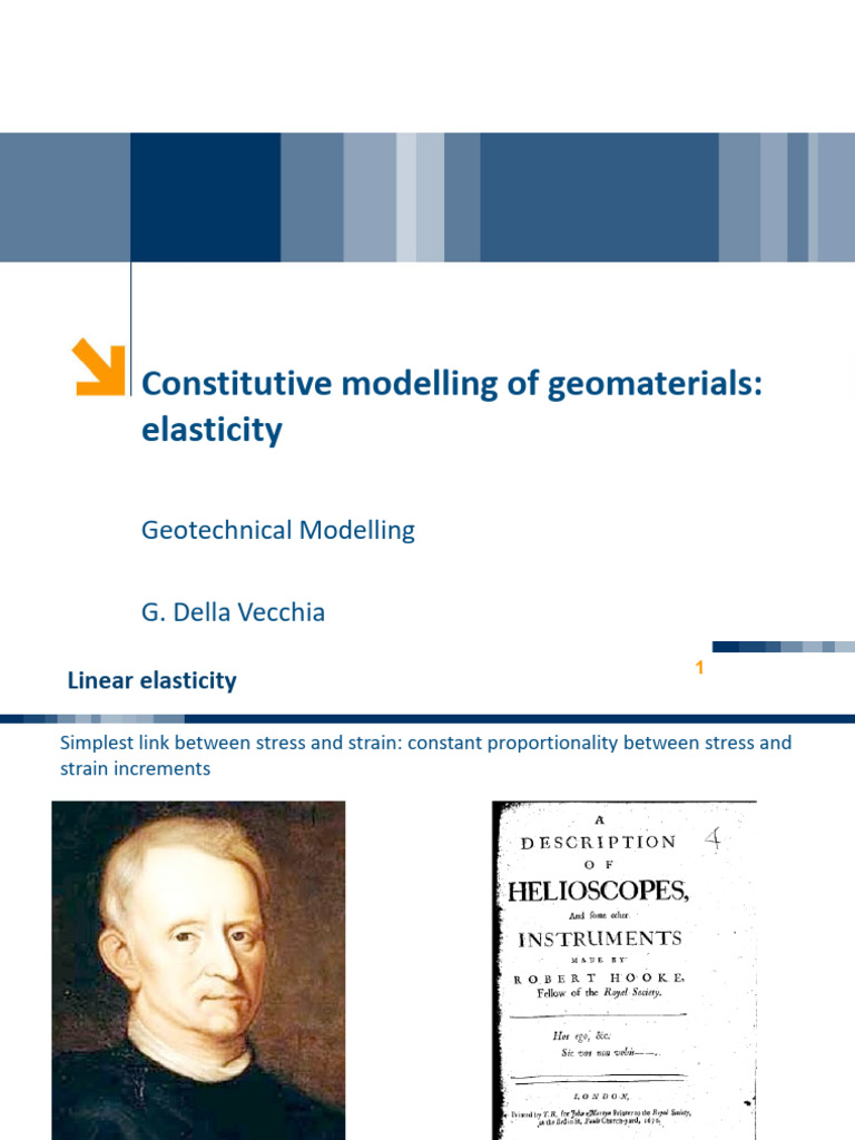 Lec2b Constitutive Models Elasticity Pdf Elasticity Physics