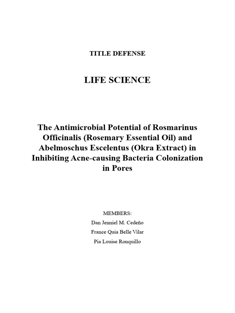 Research Life Science | PDF | Antimicrobial | Rosemary