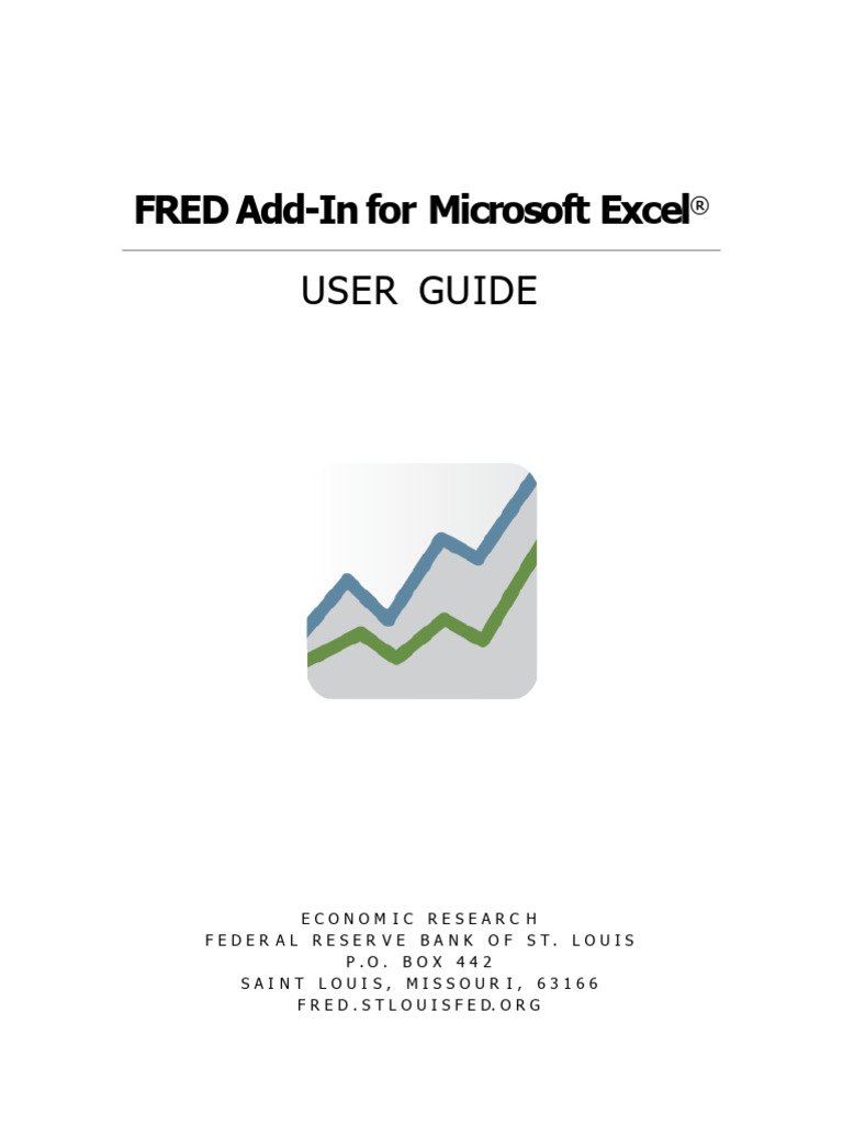 FRED Addin User Guide | PDF | Microsoft Excel | Icon (Computing)