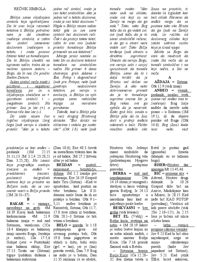 Rjecnik Simbola | PDF