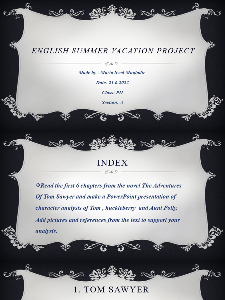 English Summer Vacation Project Marota | PDF | General Fiction