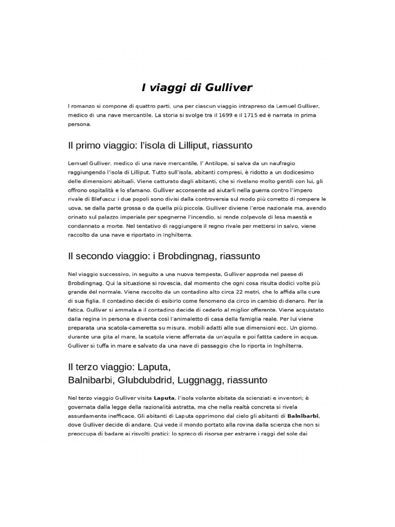 Viaggi Di Gulliver | PDF