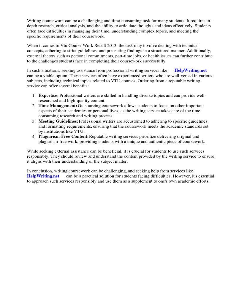 VTU Results & Coursework Help | PDF | Computing