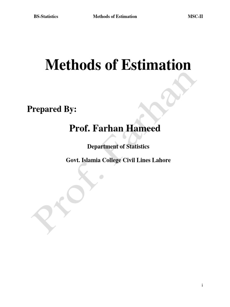 Stat Inf Part 2 Pdf Estimator Normal Distribution
