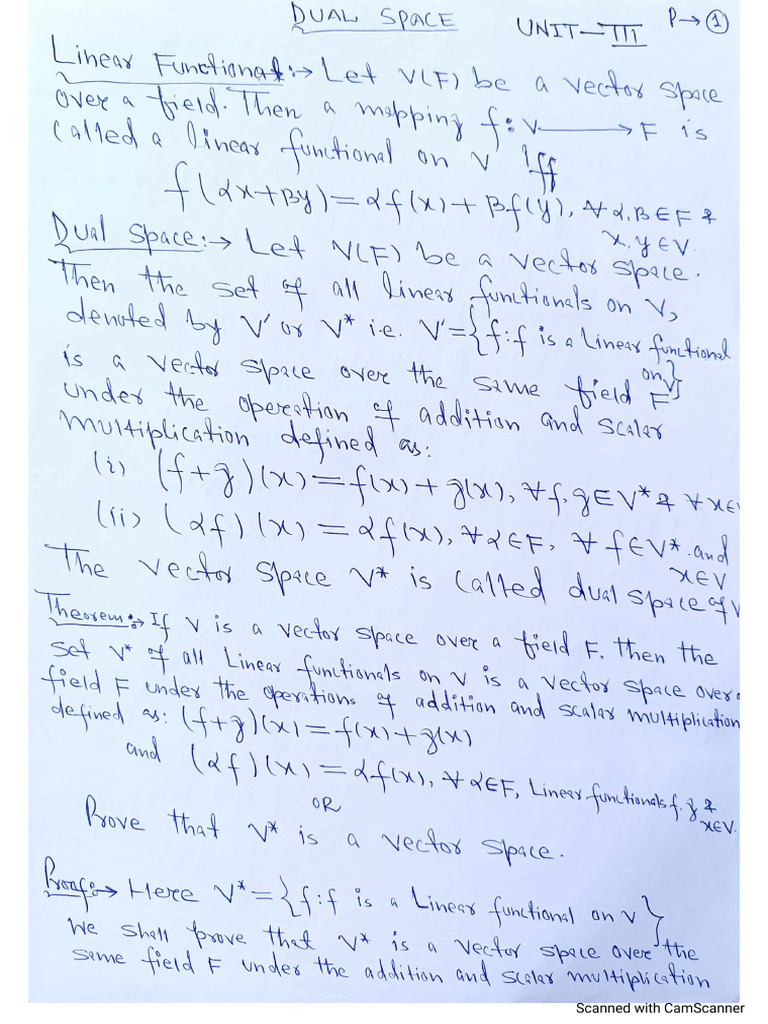 Dual Space Unit - Iii | PDF