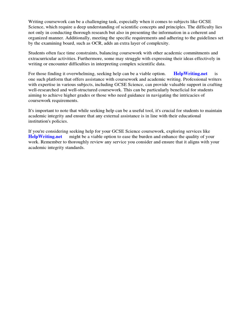 Gcse Science Coursework Grade Boundaries Ocr | PDF | Cost Of Living