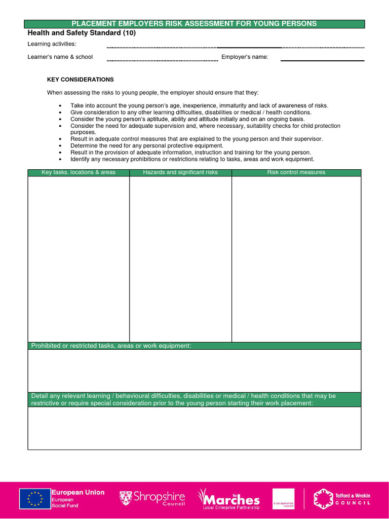 Risk Assessment Template Example | PDF | Personal Protective Equipment ...