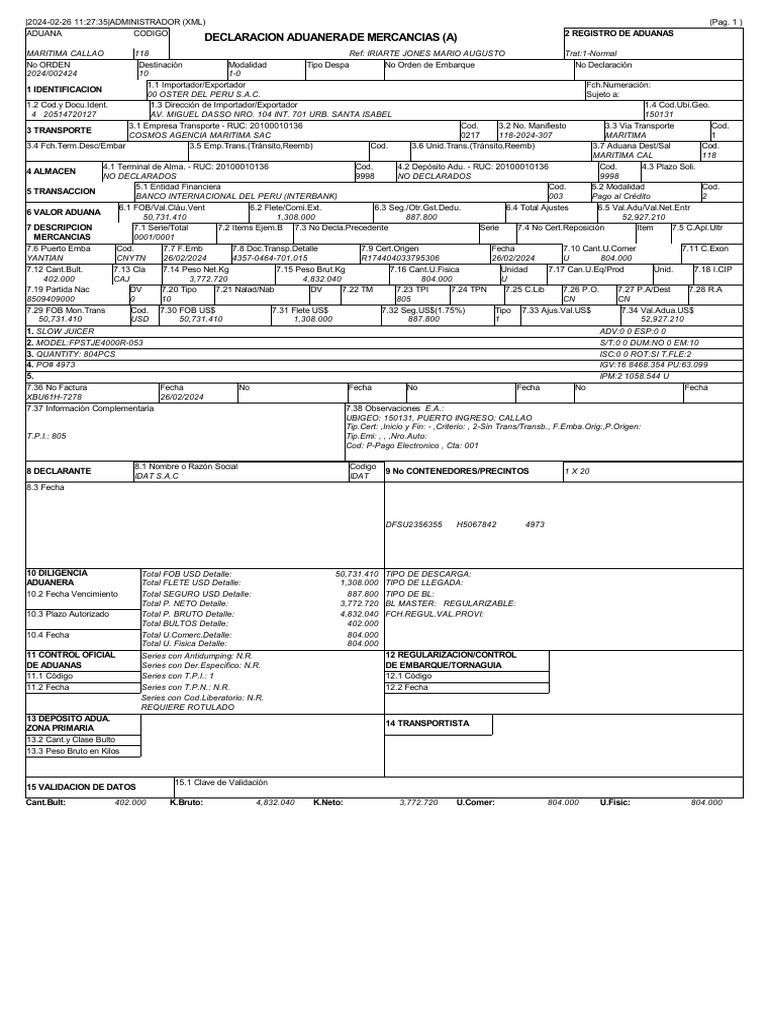 Dam Formato A Oster | PDF | Bancario