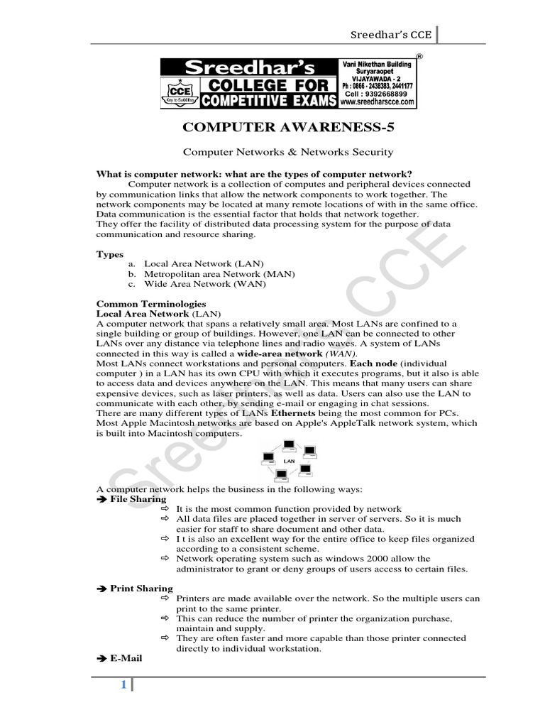 Computer Awareness - Computer Awareness-5 | PDF