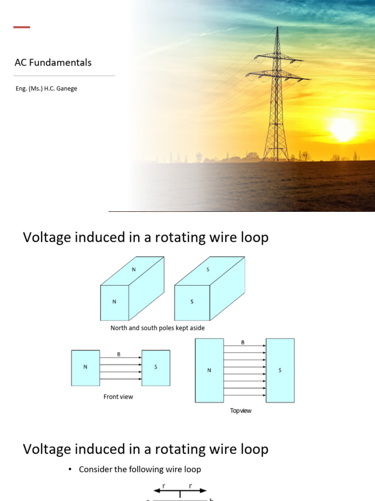 AC Fundementals - Part I | PDF | Electromagnetic Induction | Root Mean Square