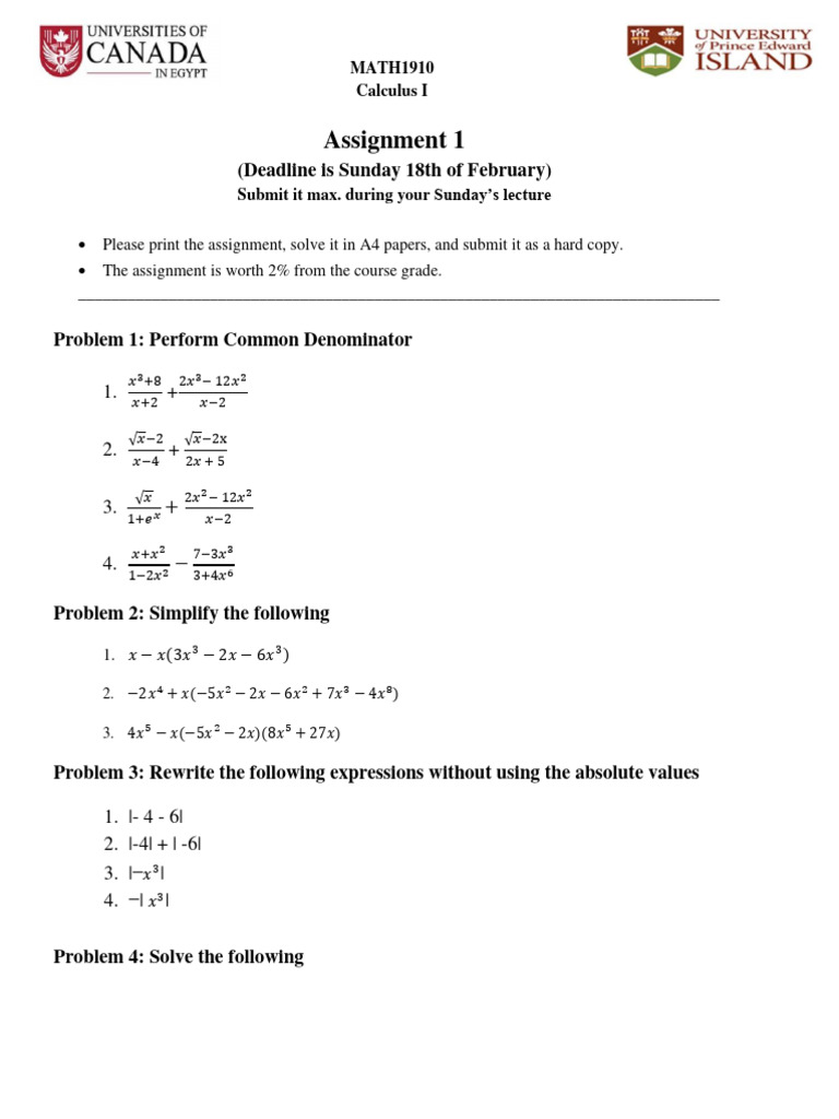 Assignment One | PDF