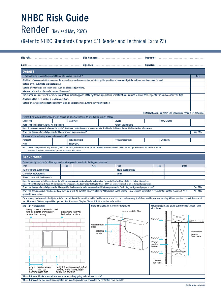 Render Requirements and Details Guide | PDF | Masonry | Architectural ...
