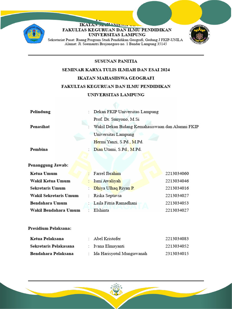 SK Panpel Skti 2024 Kabinet Adyanagataaa | PDF