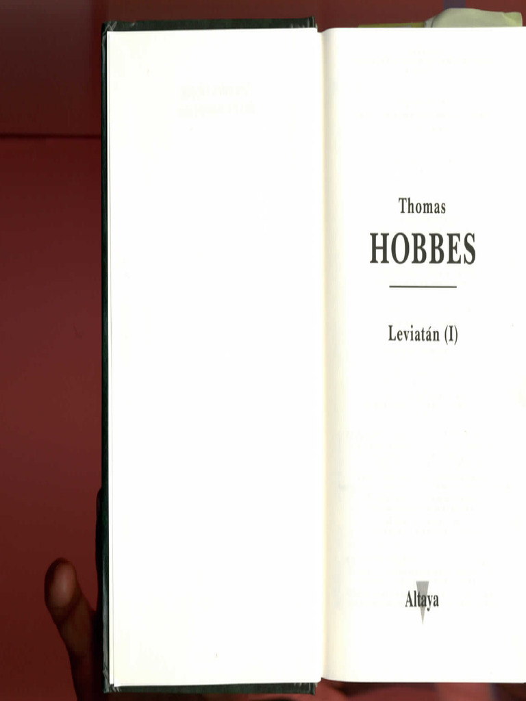 Hobbes - Leviathan - Cps 13 14 18 | PDF
