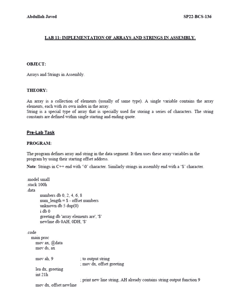 Coal Lab 11 | PDF | Teaching Methods & Materials | Computers