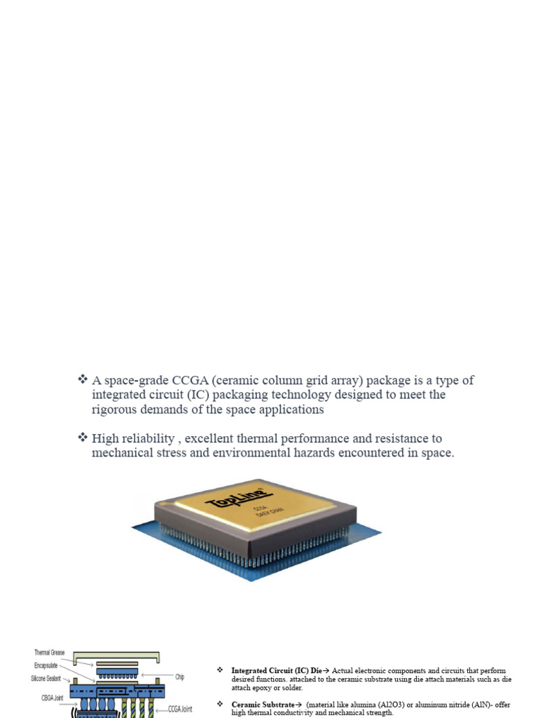 Space Grade CCGA Presentation-1 | PDF | Integrated Circuit | Electrical ...