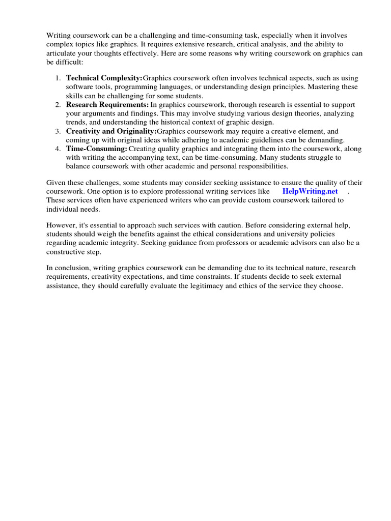 Graphics Coursework Examples | PDF | Graphic Design | Educational ...