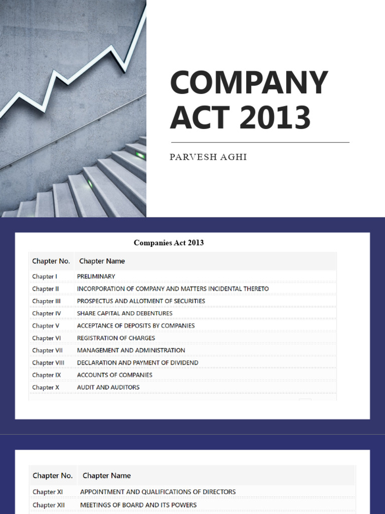 Company Act 2013 | PDF