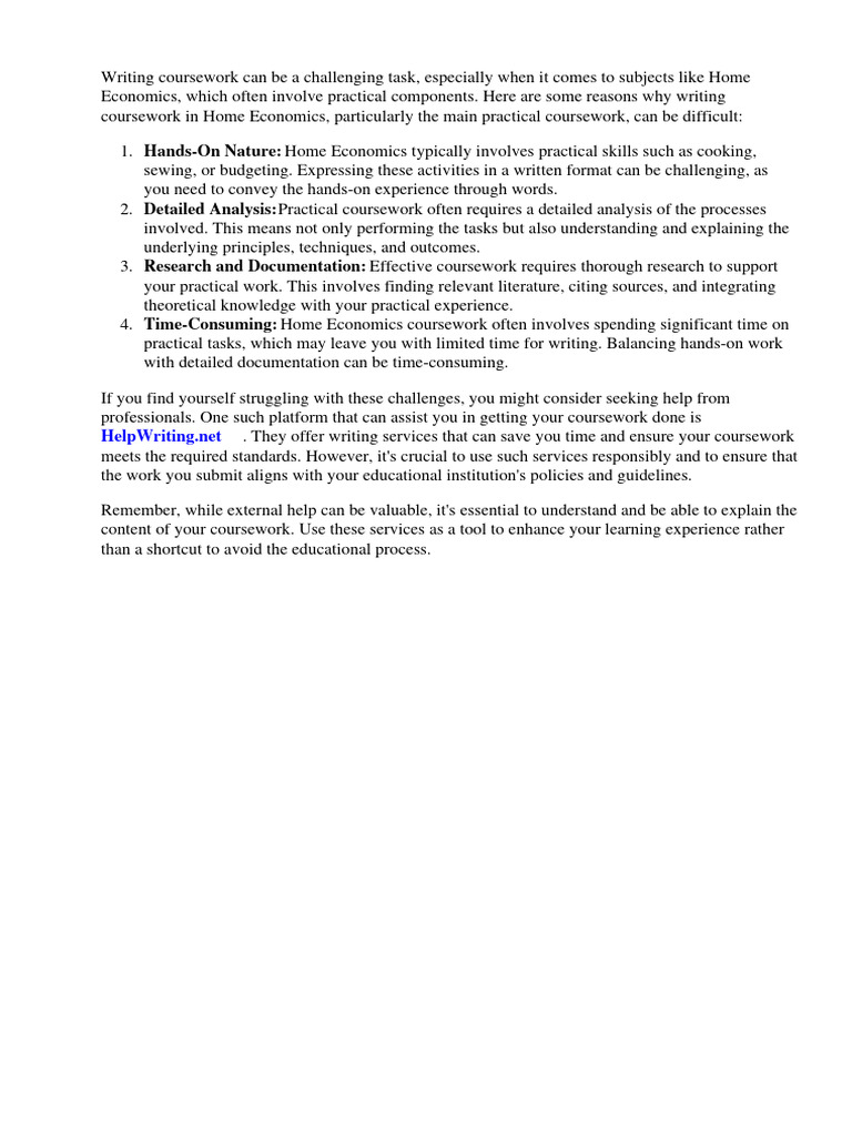 Home Economics Ie Main Practical Coursework | PDF | Economics | Home ...