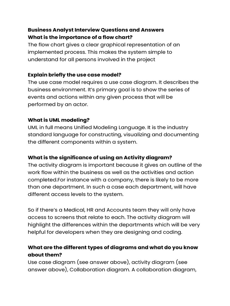 Business Analyst Interview Questions 1677747111 | PDF | Unified ...