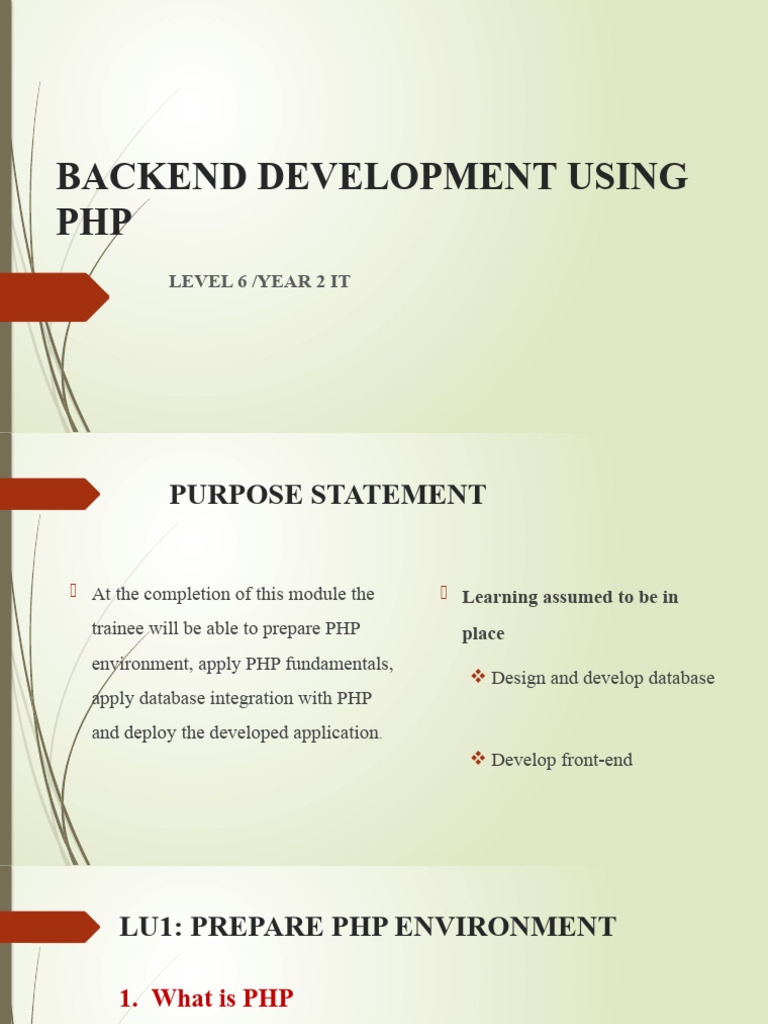 Notes | PDF | Php | Data Type