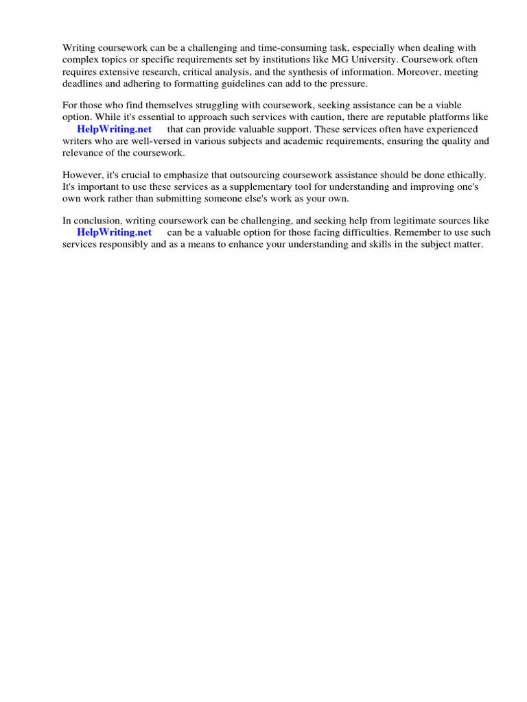 MG University PHD Course Work Exam 2014 | PDF | University And College ...
