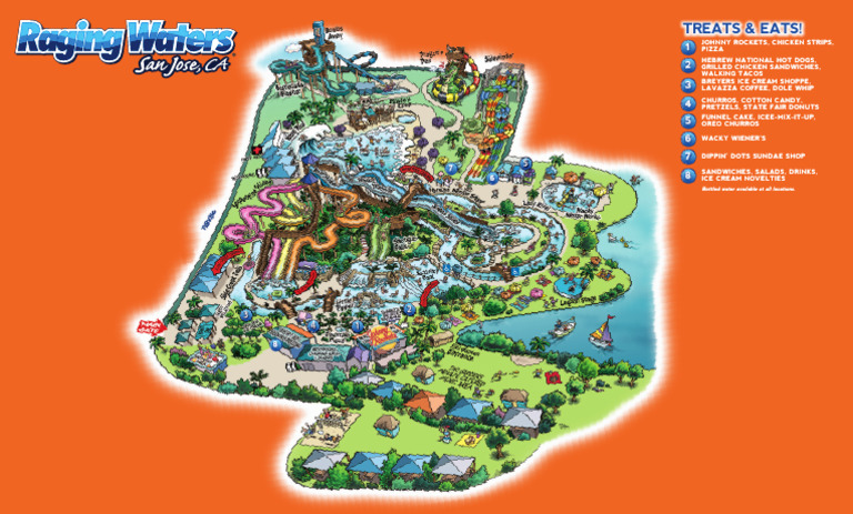 Raging Waters Food Map | PDF