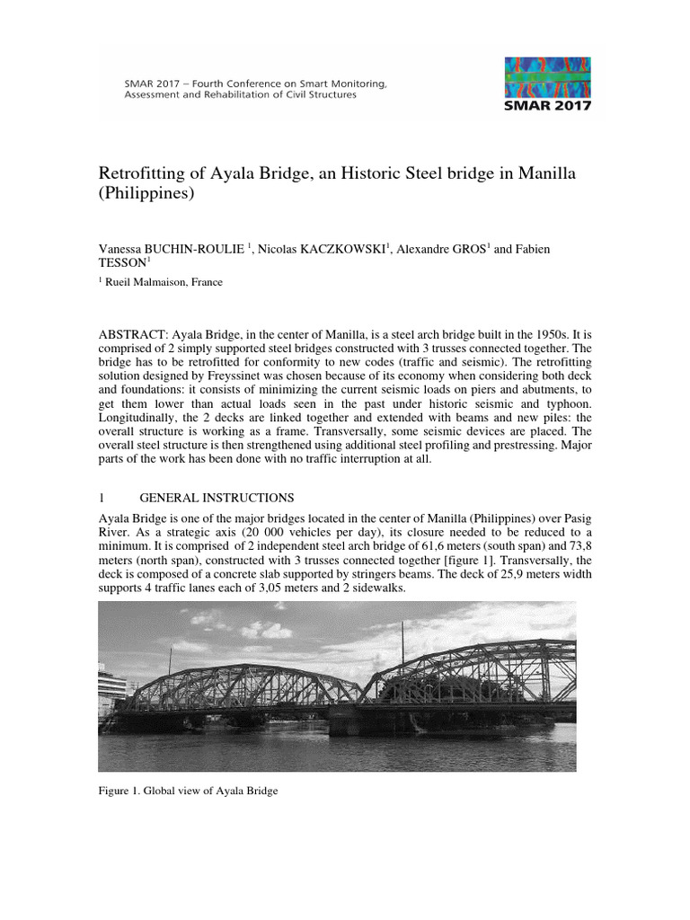 Retrofitting of Ayala Bridge, An Historic Steel Bridge in Manilla ...