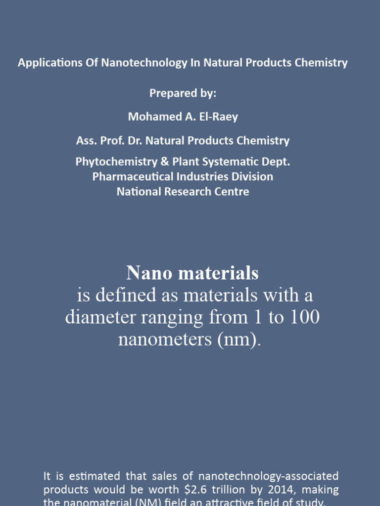 Nano Materials Lecture | PDF | Nanomaterials | Nanotechnology