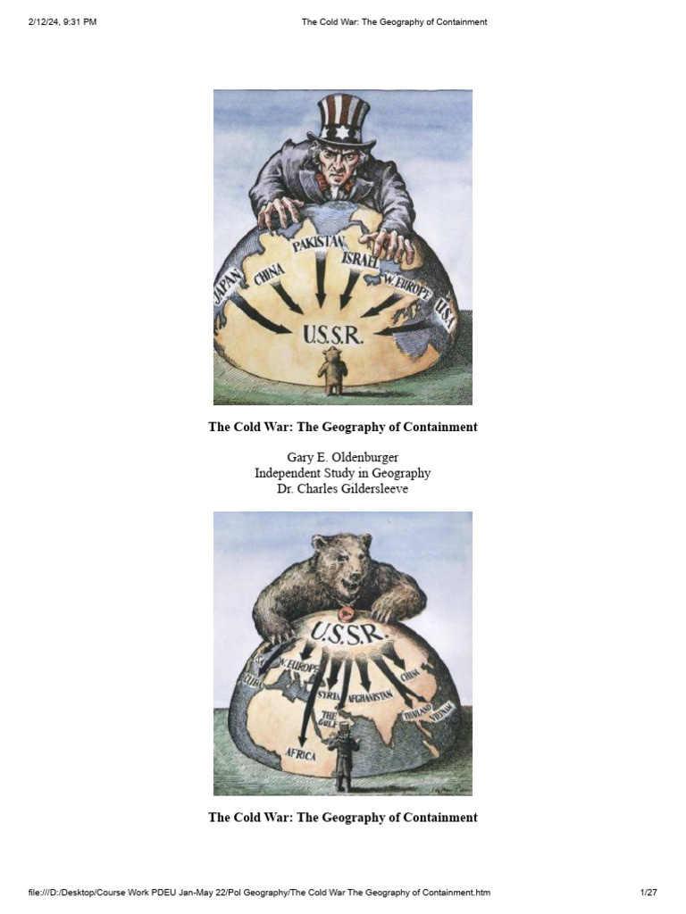 Cold War Containment Geography | PDF | Cold War | Containment