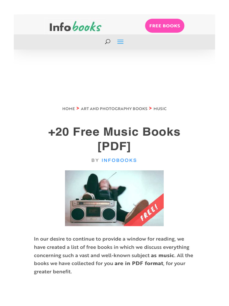 +20 Free Music Books (PDF) | Download Free PDF | Thought | Cognition