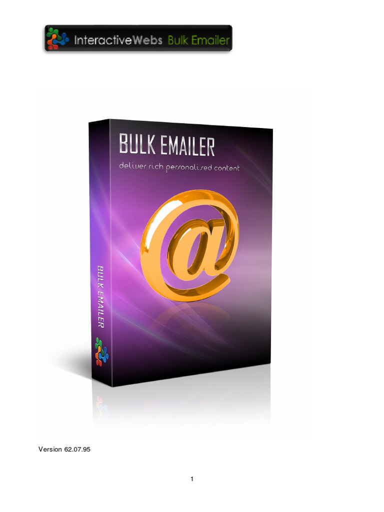 Bulk Emailer Manual | PDF | Software | World Wide Web