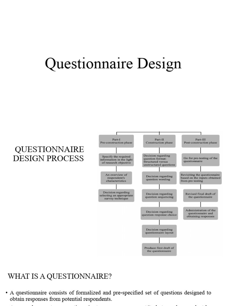 Effective Questionnaire Design Guide | PDF | Questionnaire | Survey Methodology