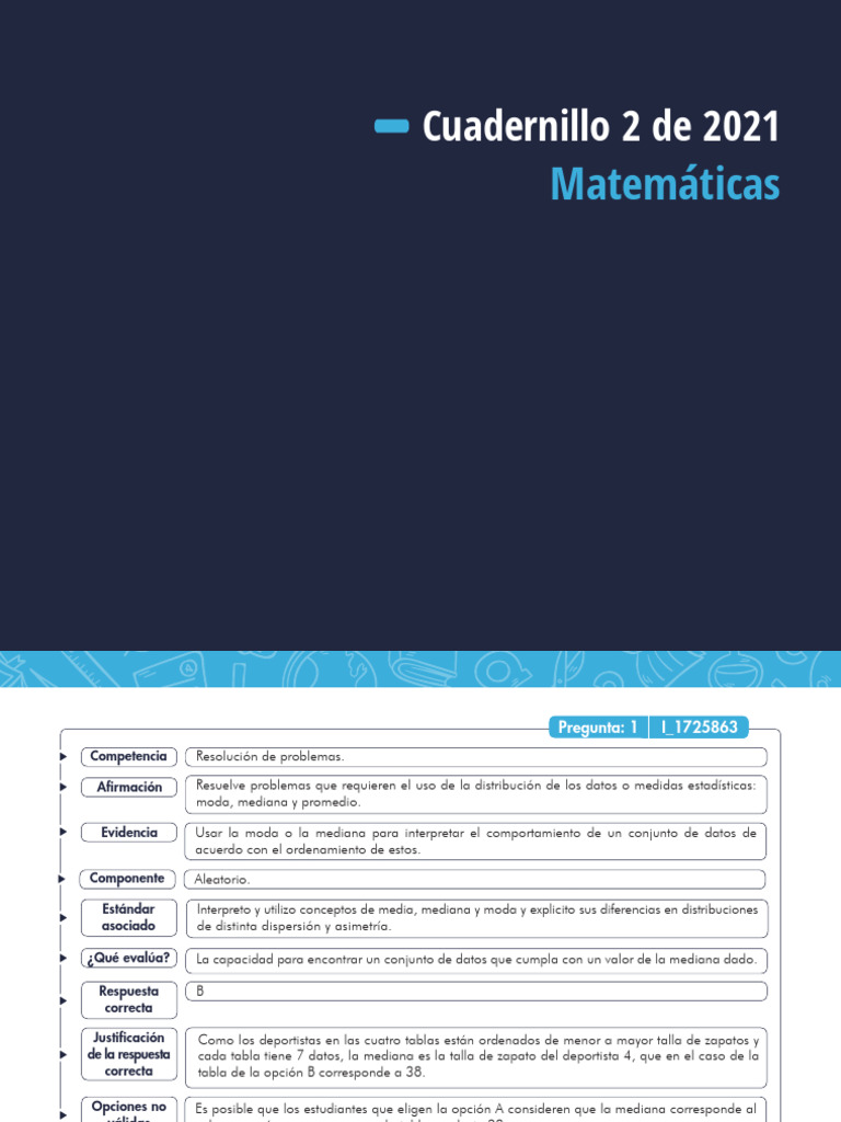 Análisis Cuadernillo Matemáticas 2 | PDF | Ecuaciones | Probabilidad