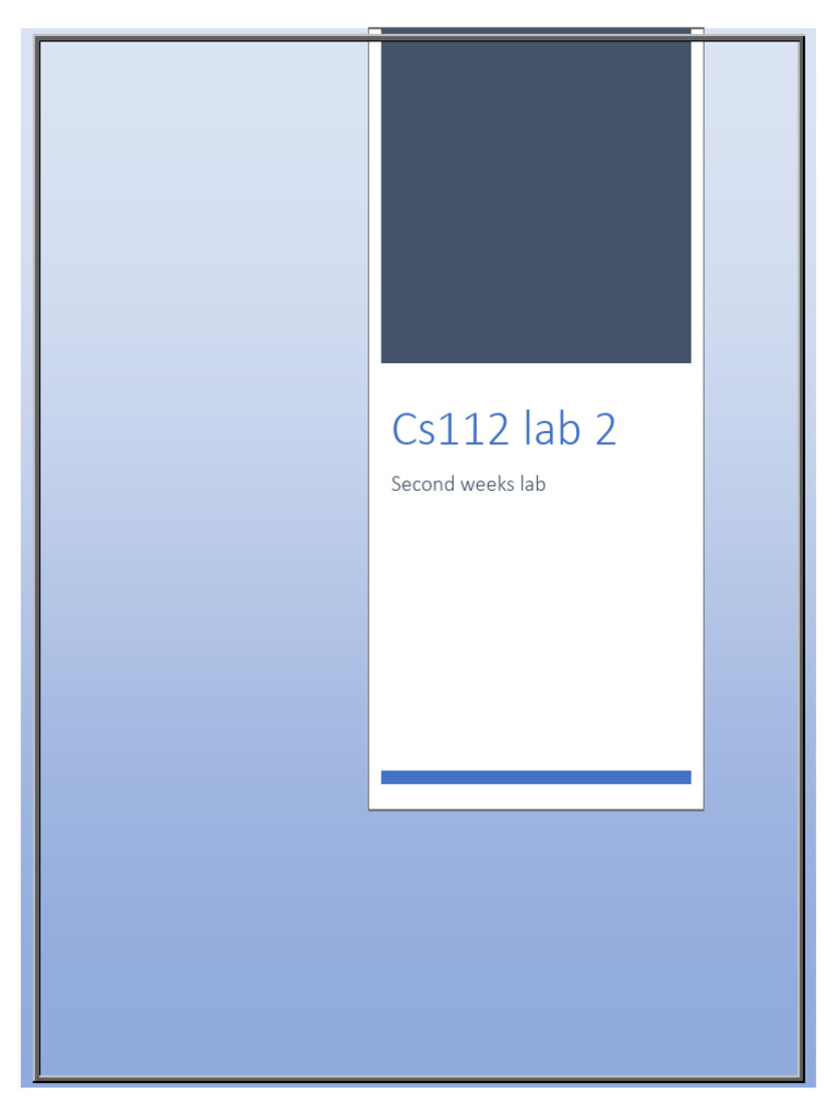 CS112 Lab 2: C++ Coding Exercises | PDF | Teaching Methods & Materials