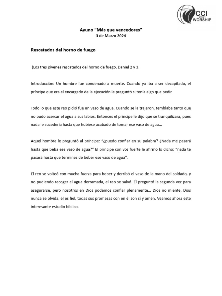 Rescatados Del Horno de Fuego | PDF | Nabucodonosor Ii | Dios
