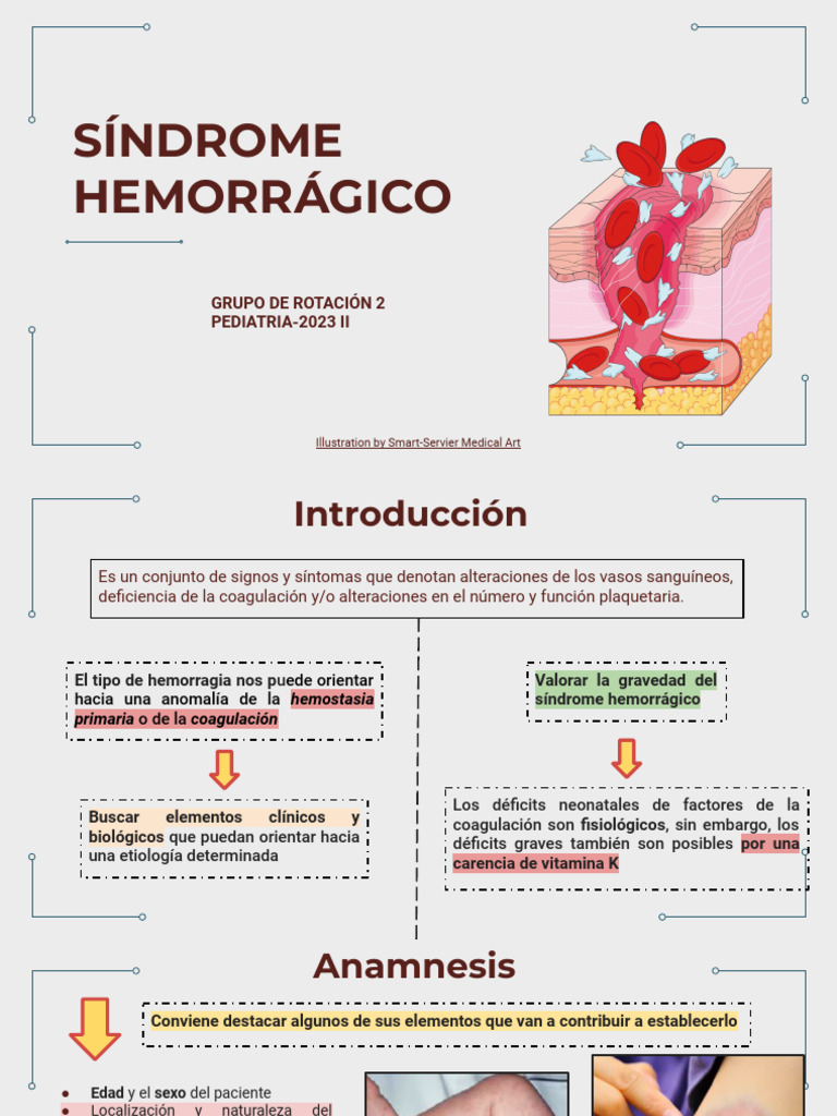 Síndrome Hemorrágico en Pediatría 2023 | PDF | Hemostasia | Coagulación