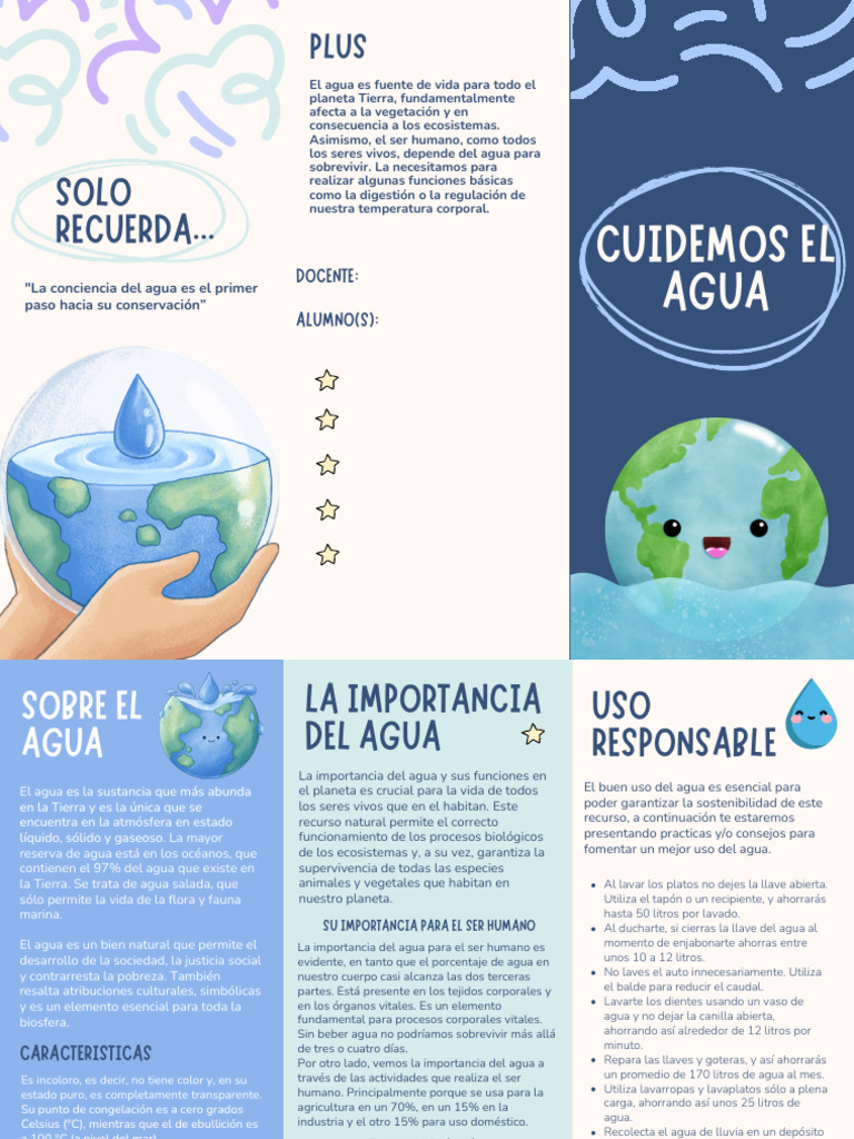 Cuidado Del Agua | PDF | Agua | Tierra