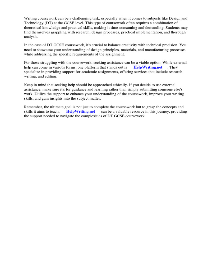 DT Gcse Coursework Guide | PDF | Creativity | Linked In