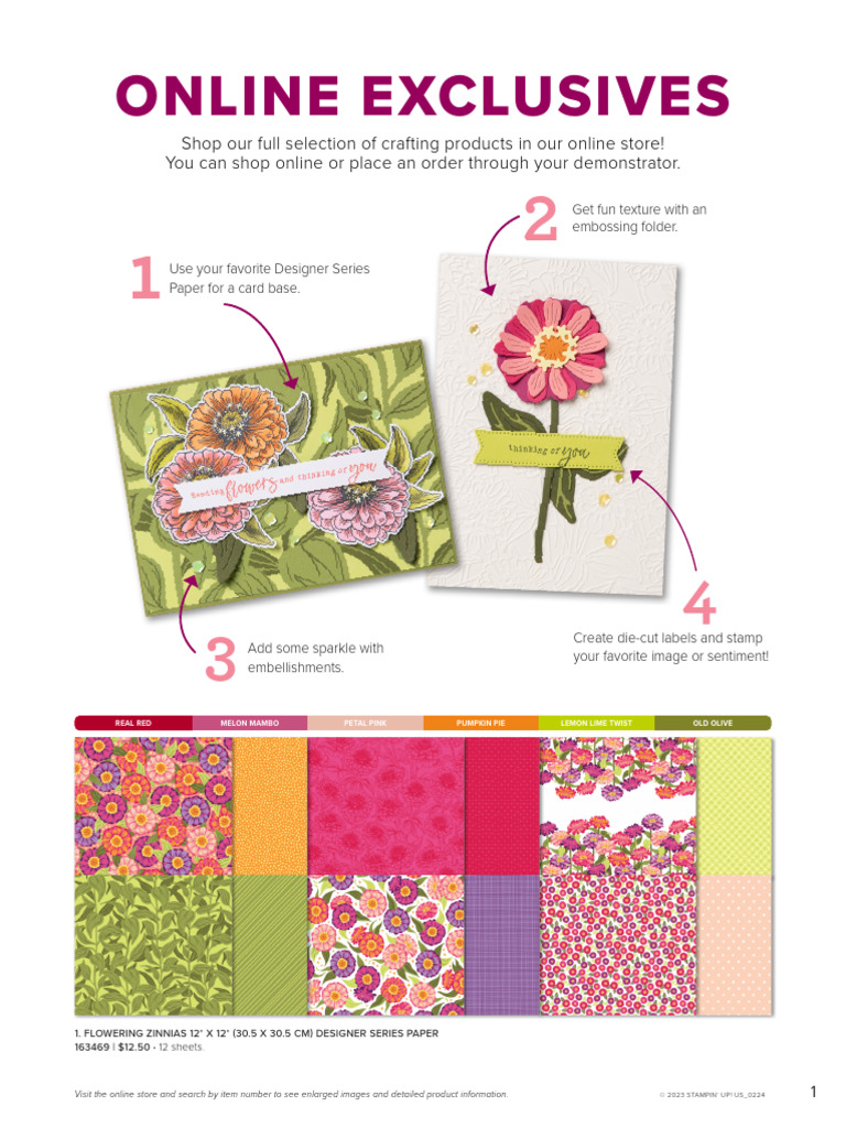 Stampin' Up! Online Exclusives Catalog | PDF