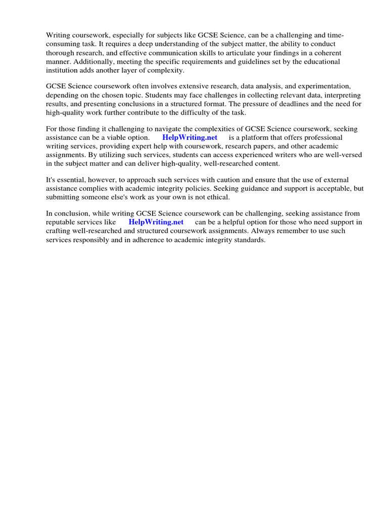 Gcse Science Coursework Research Example | PDF | Science | Acid